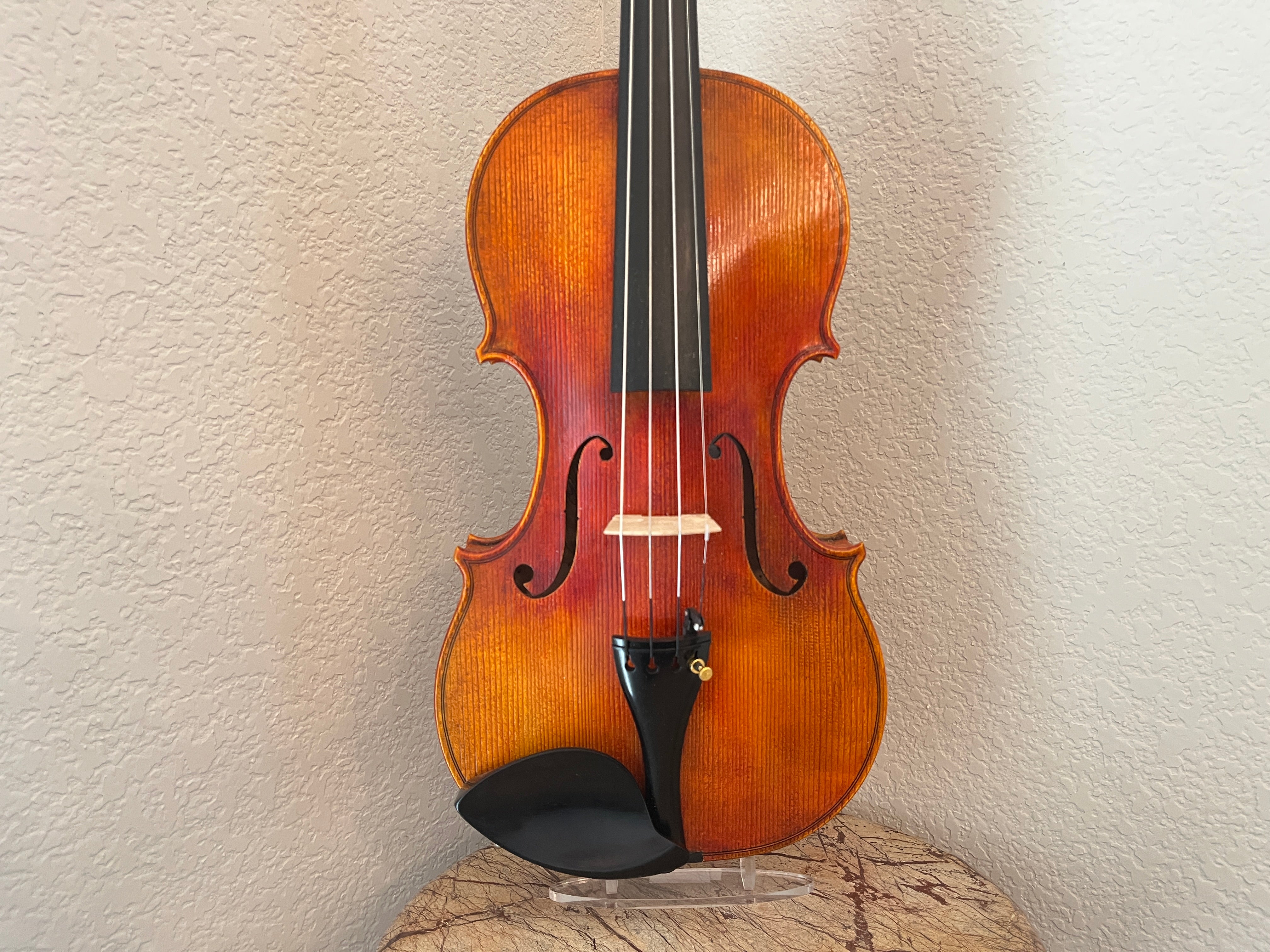 Single piece back flamed Bench made violin by Ivan of Bonev Violins #7 ...
